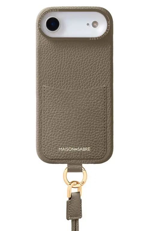 MAISON DE SABRE Sling Phone Case - Cashmere Clay