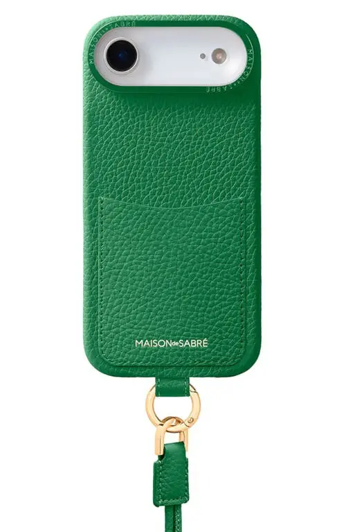 MAISON DE SABRE Sling Phone Case - Emerald Green