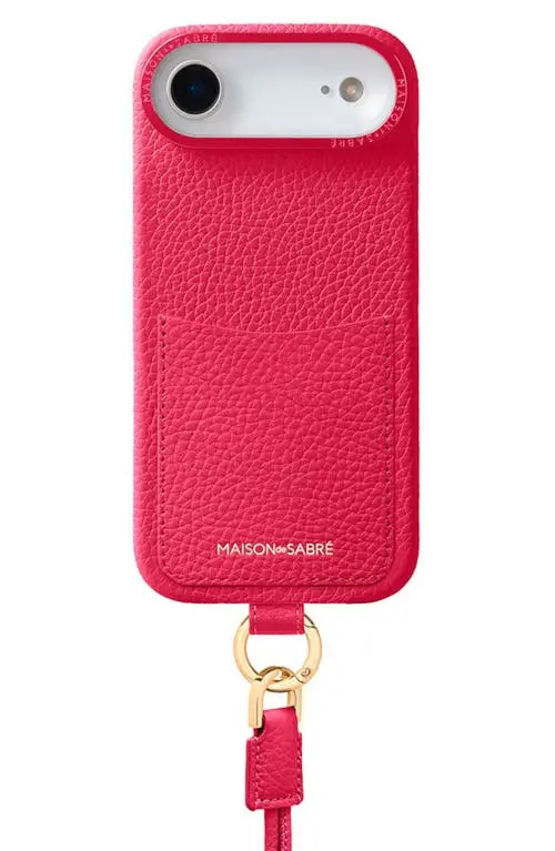 MAISON DE SABRE Sling Phone Case - Shibuya Fuchsia