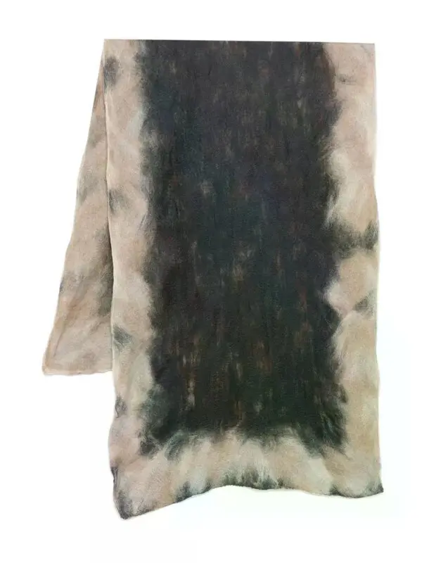 SILVANA Jagged-edge Scarf - Grey