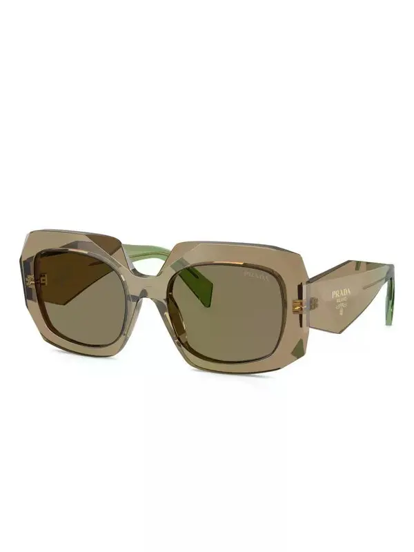 Prada Symbole Oversized Sunglasses - Neutrals