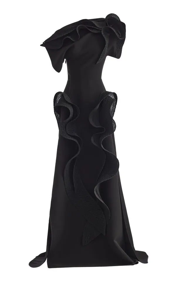 Maticevski Synergies Off-the-shoulder Gown - Black