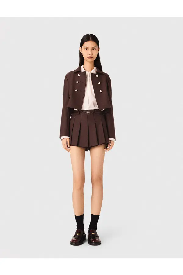 Maje Short Double-breasted Jacket