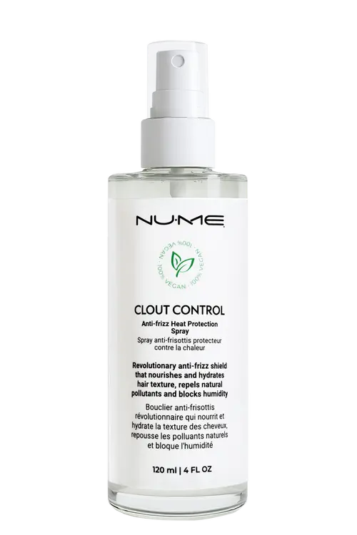 NUME Clout Control | Anti-frizz & Heat Protectant Spray - White
