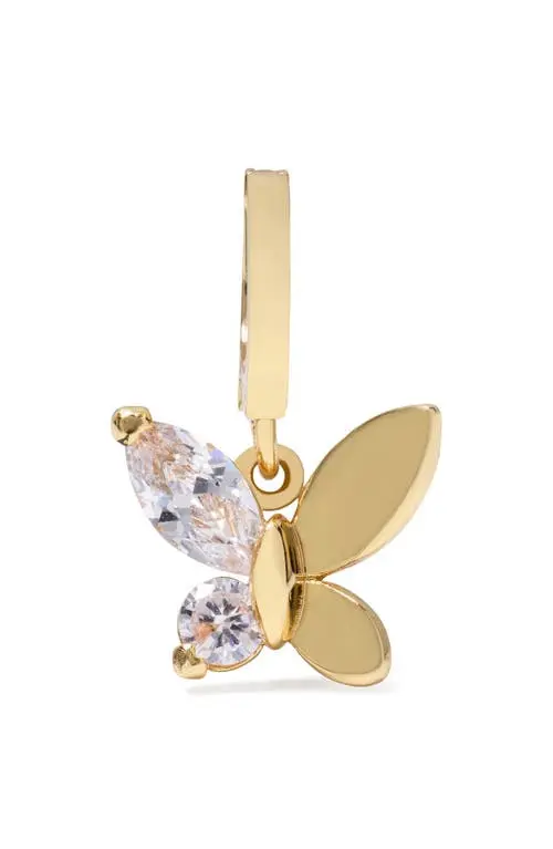 Kate Spade New York Social Butterfly Charm - Clear/gold.