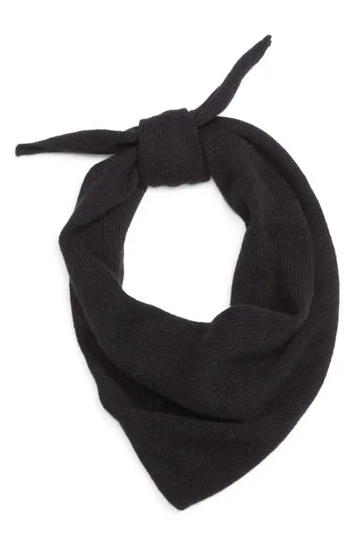 Johnstons Of Elgin Reel Cashmere Triangle Scarf - Sa7210 Black