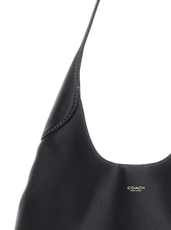 Coach Brooklyn Large' Shoulder Bag With Logo Lettering On The Front In Leather