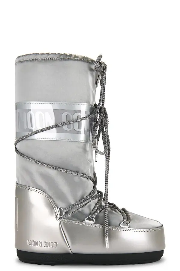 Moon Boot Icon Glance Boots - Silver