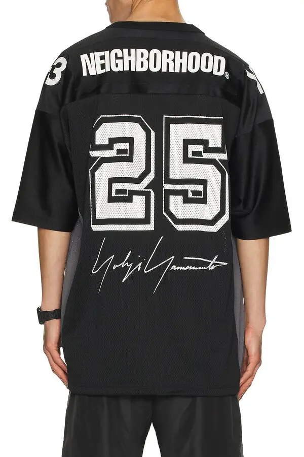 Y3 Yohji Yamamoto X Nbhd Football Jersey In Black | Editorialist