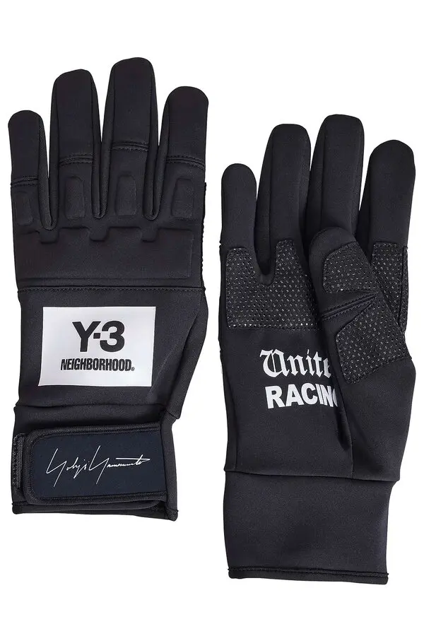 Y3 Yohji Yamamoto X Neighborhood Gloves - Black