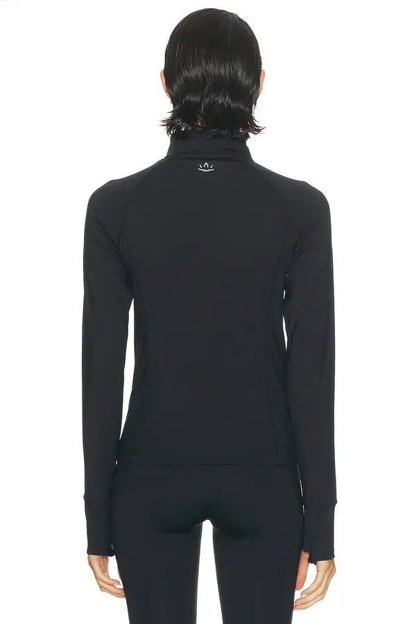 Beyond Yoga Fleeceback Quarter Zip Pullover Top