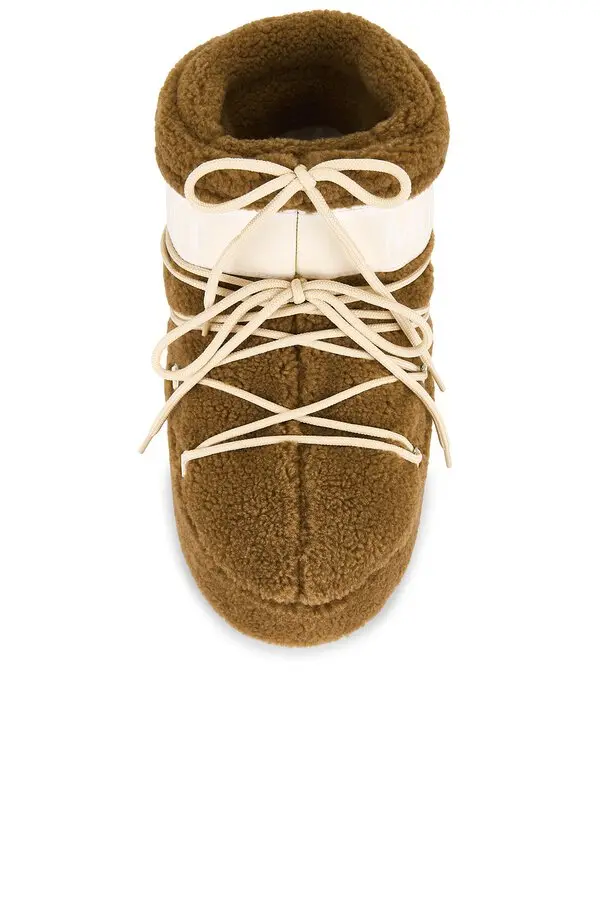Moon Boot Icon Low Fleece Boots - Camel