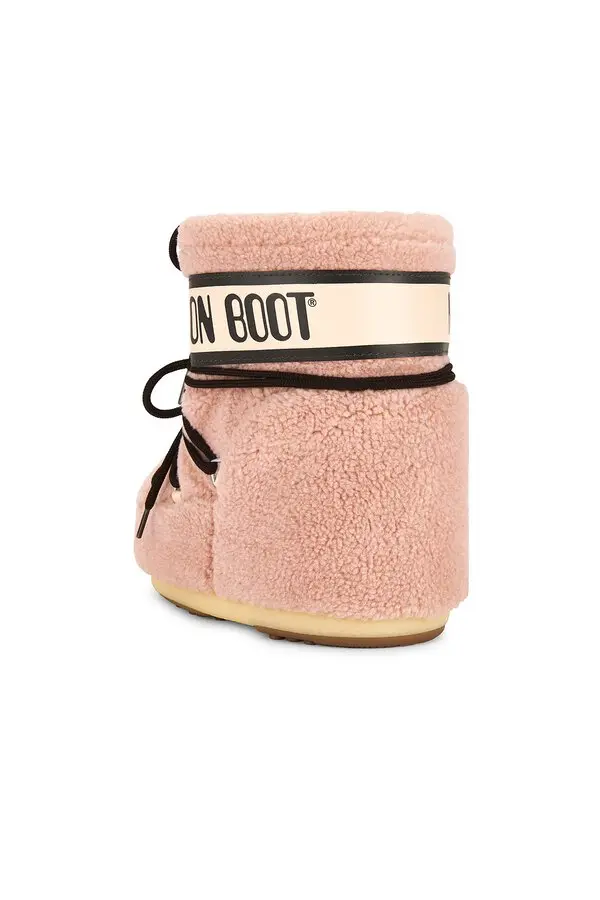 Moon Boot Icon Low Fleece Boots - Pink