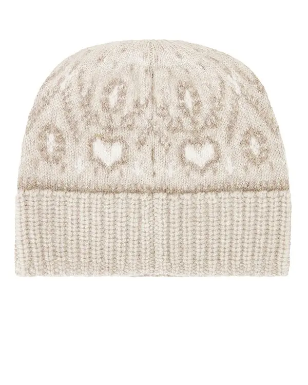 Khaite Avers Beanie - Ecru Multi