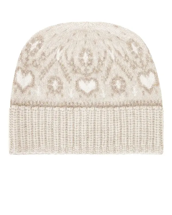 Khaite Avers Beanie - Ecru Multi