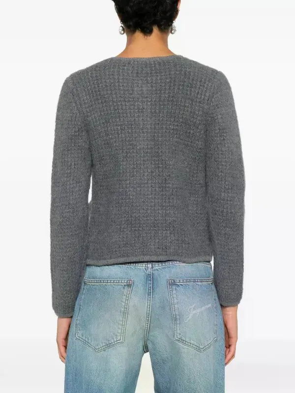 Ba&sh Button-up Cardigan With Pockets - Grey
