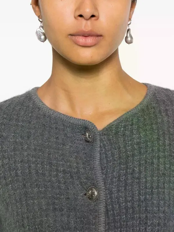 Ba&sh Button-up Cardigan With Pockets - Grey