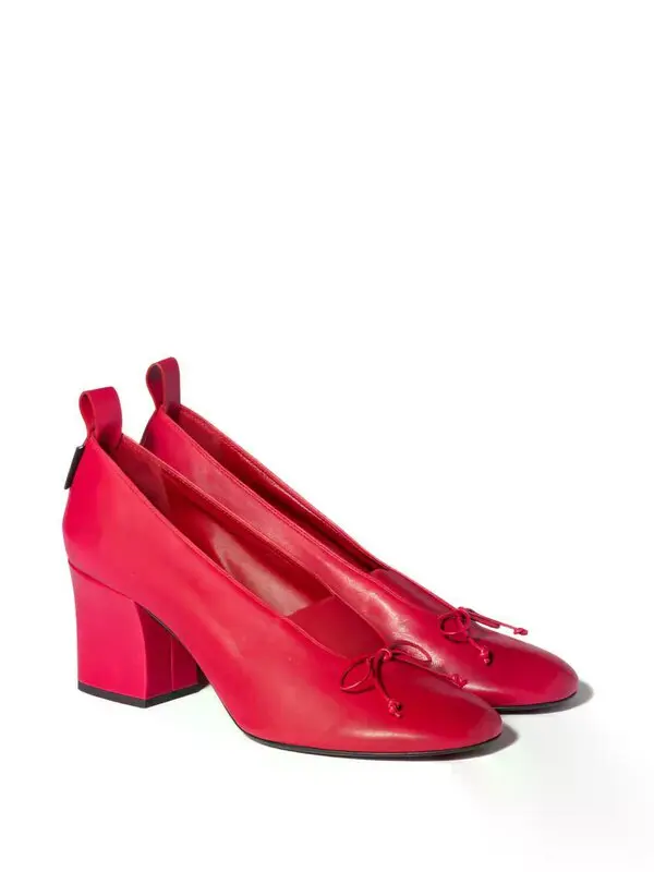 Miu Miu 65mm Block-heel Pumps - Red