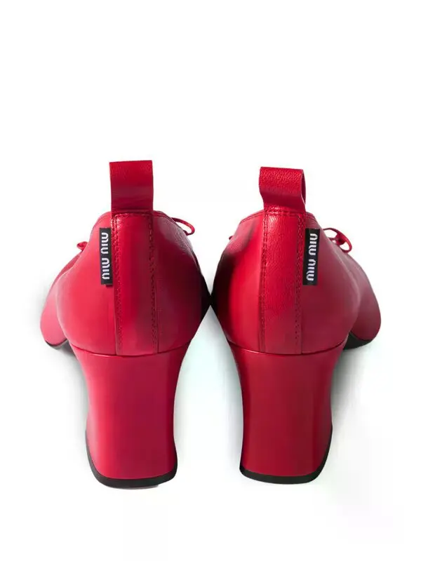 Miu Miu 65mm Block-heel Pumps - Red
