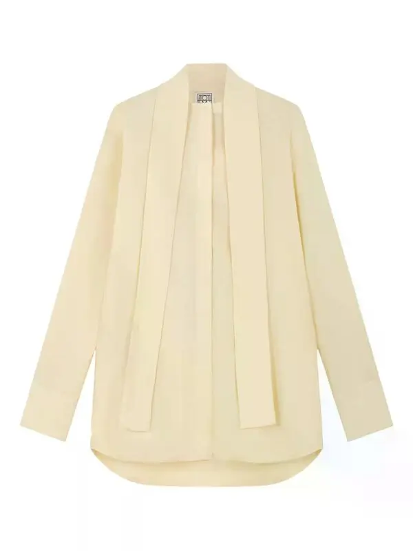 TOTEME Lavalliere Detail Shirt - Neutrals