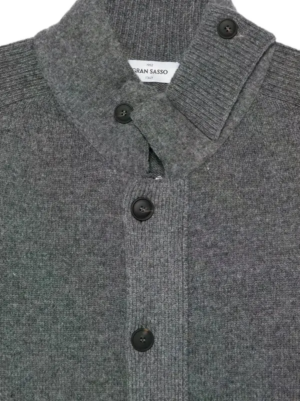 GRAN SASSO High-neck Buttoned Cardigan