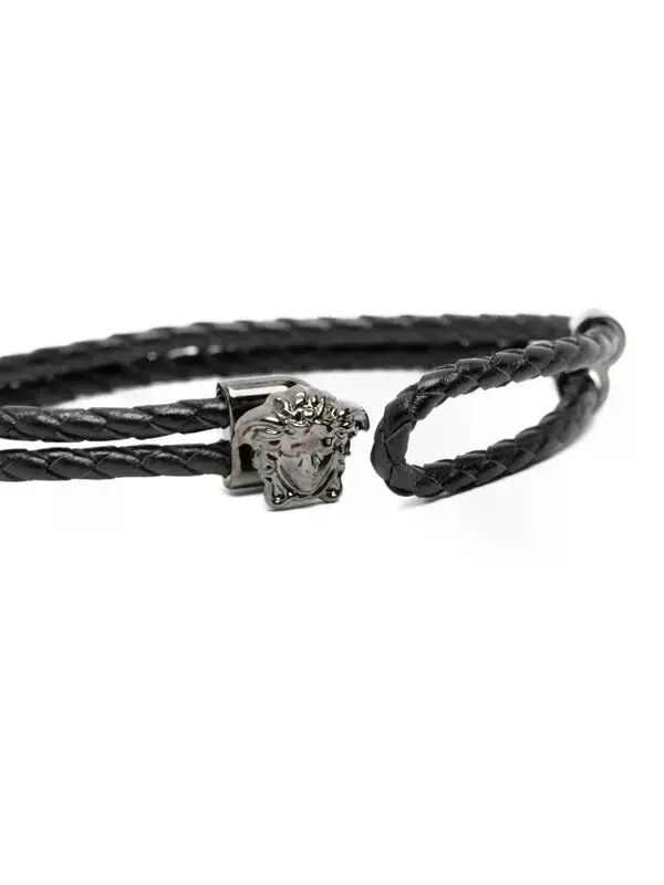 Versace Medusa Braided Bracelet - Silver