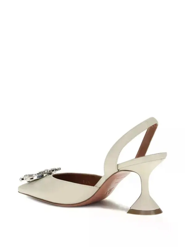 Amina Muaddi 70mm Begum Crystal-embellished Slingback Mules