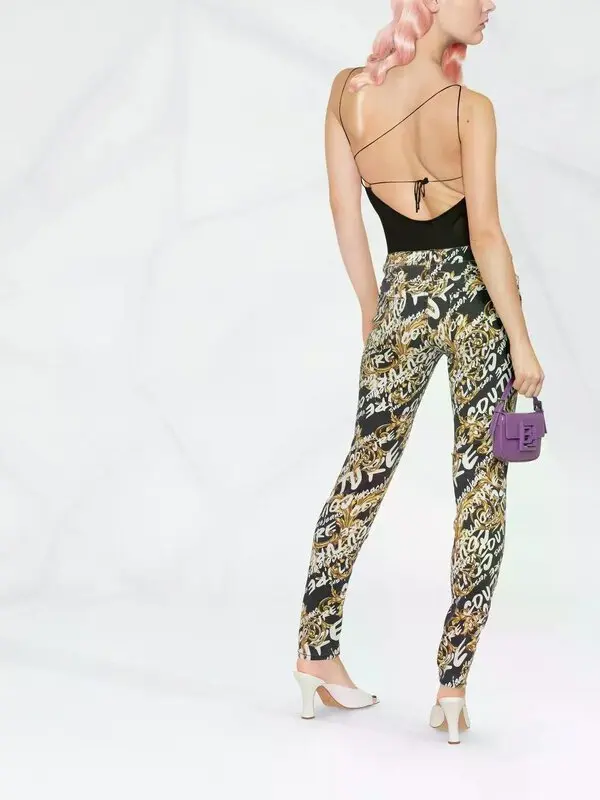 Versace All-over Logo Baroque Print Jeans