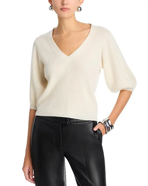 Ramy Brook Cassidee Cashmere V-neck Sweater
