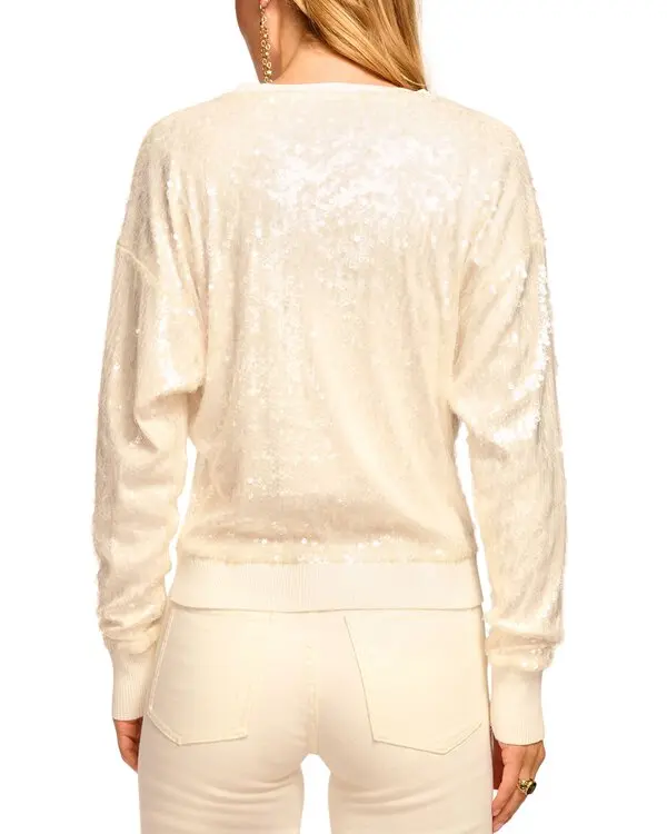 Ramy Brook Delphina Sequined V-neck Sweater