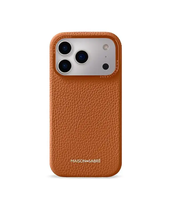 MAISON DE SABRE Leather Phone Case - Pecan Brown