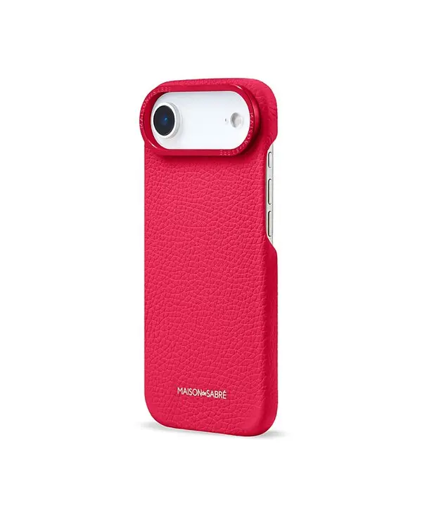 MAISON DE SABRE Leather Phone Case - Shibuya Fuchsia