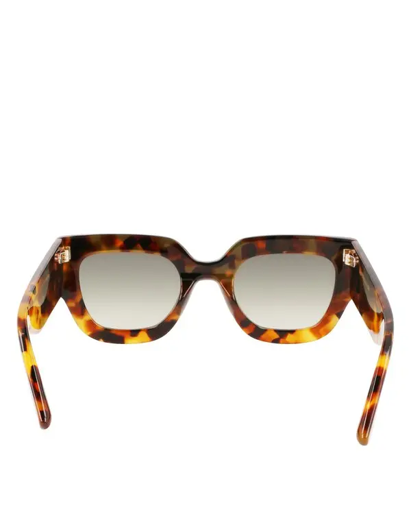 Victoria Beckham Rectangular Sunglasses, 49mm