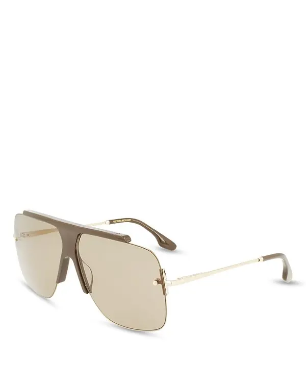 Victoria Beckham Classic V Navigator Sunglasses, 64mm - Mocha