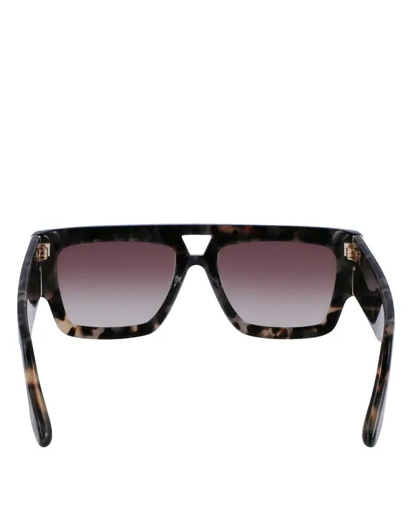 Victoria Beckham Plaque Square Sunglasses 55mm