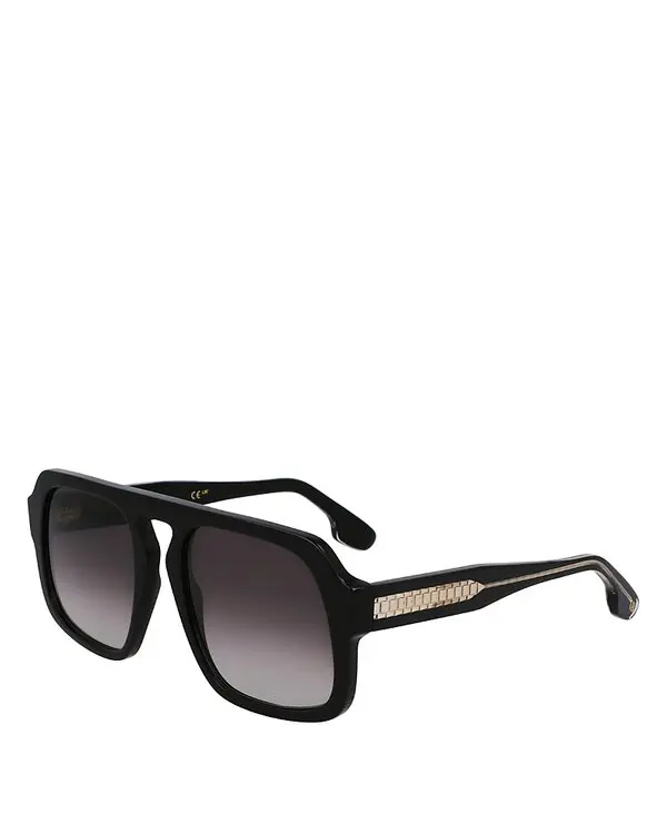 Victoria Beckham Rectangular Sunglasses, 53mm - Black
