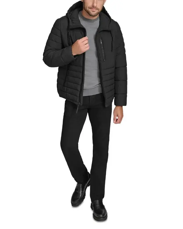 Andrew Marc Fitzroy Quilted Puffer Jacket - Black