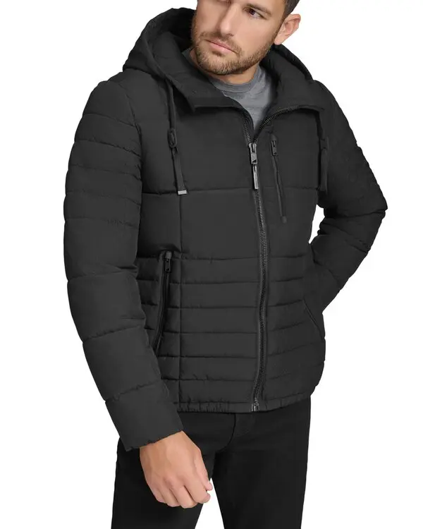 Andrew Marc Fitzroy Quilted Puffer Jacket - Black