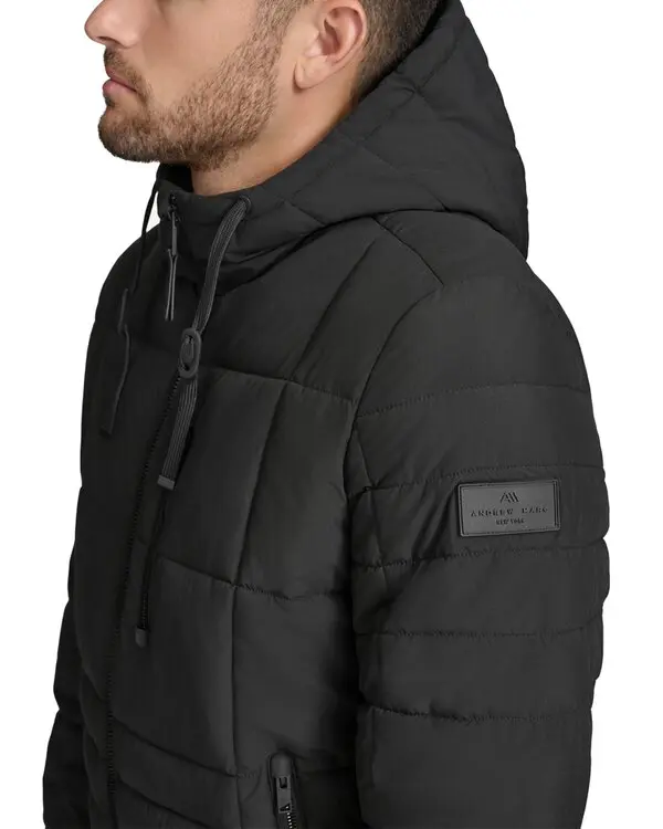 Andrew Marc Fitzroy Quilted Puffer Jacket - Black