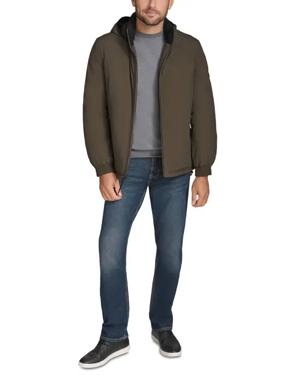 Andrew Marc Gatton Reversible Fleece Jacket - Olive