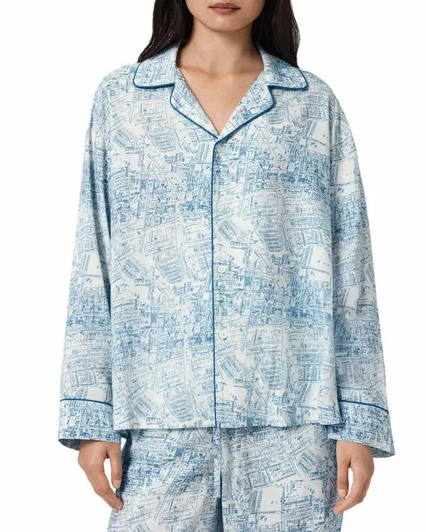 ALLSAINTS Maude Pajama Set - Map Blue