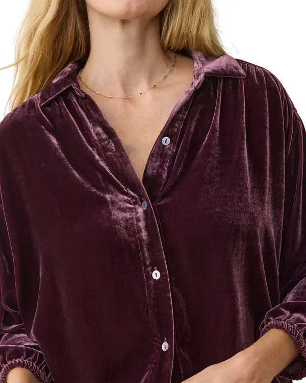 Marine Layer Bella Oversized Velvet Shirt
