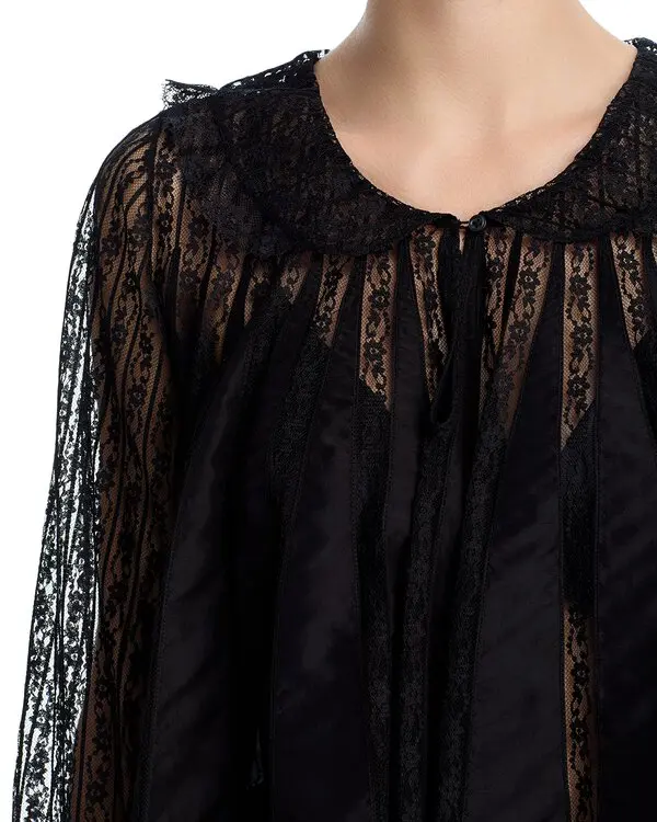 The Great. Kepsake Lace Collared Top