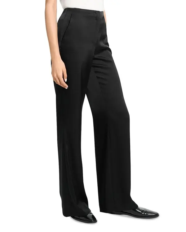 Theory Fluid Satin Pants - Black