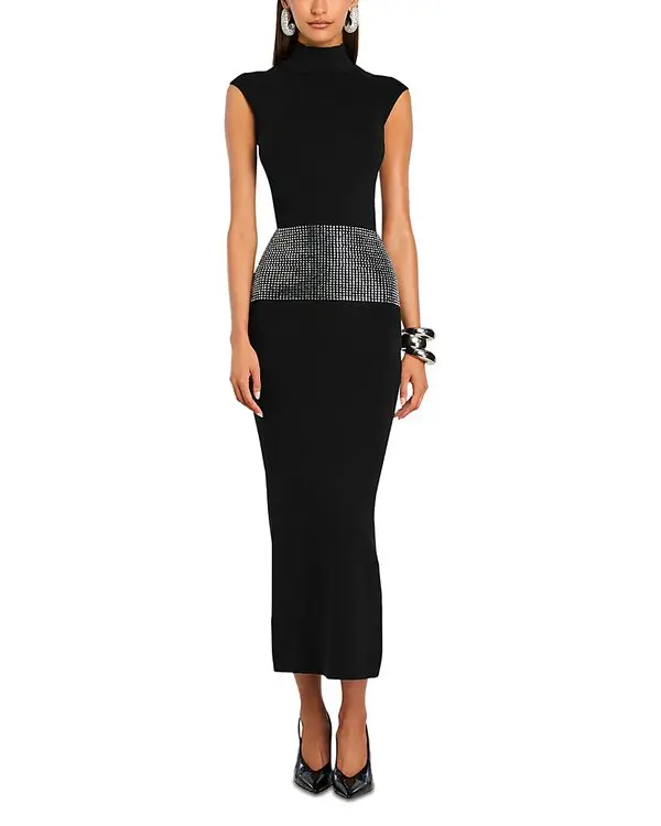 Retrofete Embellished Knit Maxi Dress