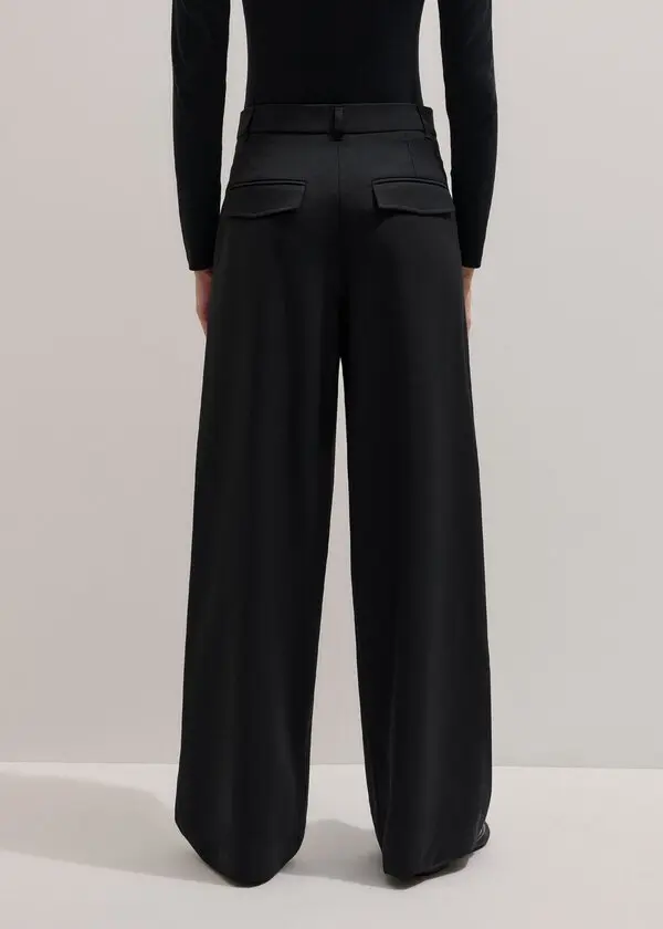 ME+EM Pleated Tapered Trousers