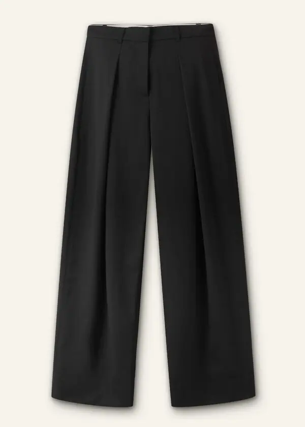 ME+EM Pleated Tapered Trousers