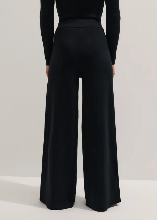 ME+EM Silk Knit Evening Palazzo Pant