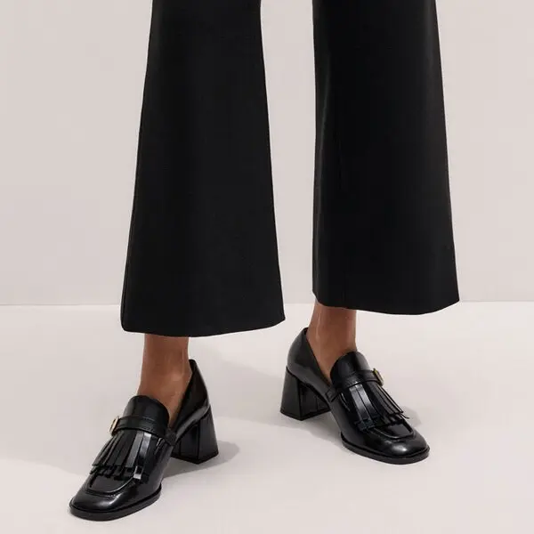 ME+EM Patch Pocket Cropped Kick Flare Trousers