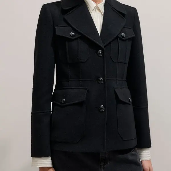 ME+EM Longline Fitted Military Jacket